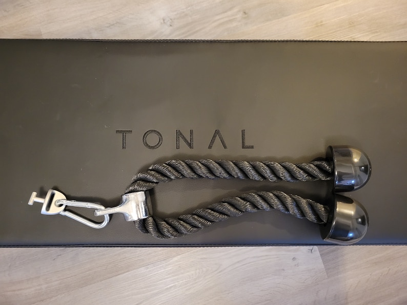 Tonal Compatible Tricep Rope: 27" Nylon Braid With T-lock Adapter - Etsy