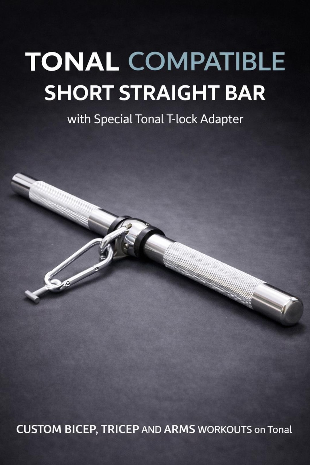 Tonal Compatible Short Straight Bar: Chrome Finish, T-lock Adapter - Etsy