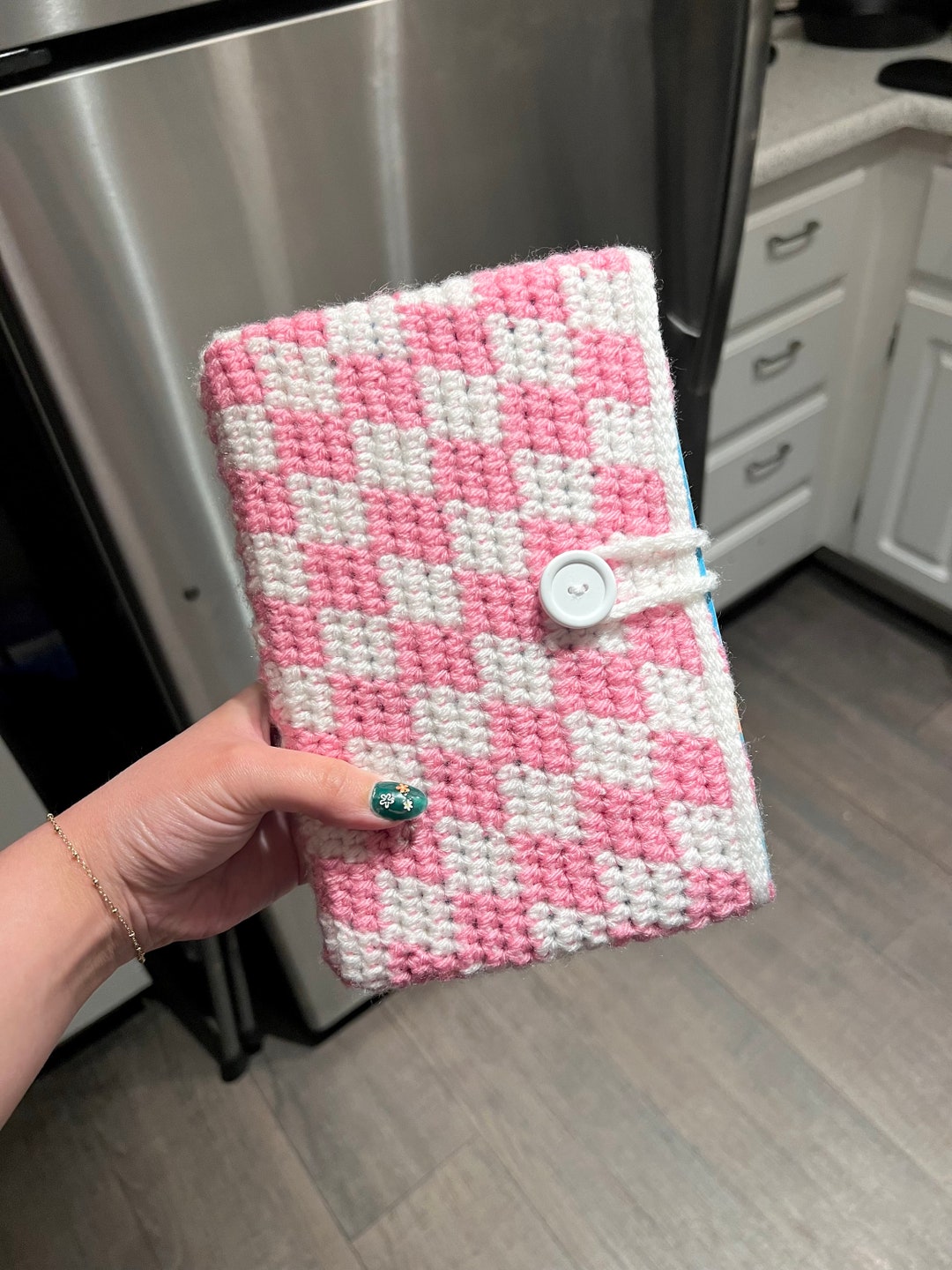 Checkered Book Cover - Etsy