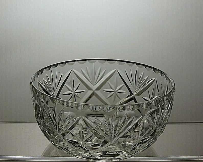 Georgian Crystal chatsworth Cut Glass Set of 3 Serving Finger Bowls 2 1 ...