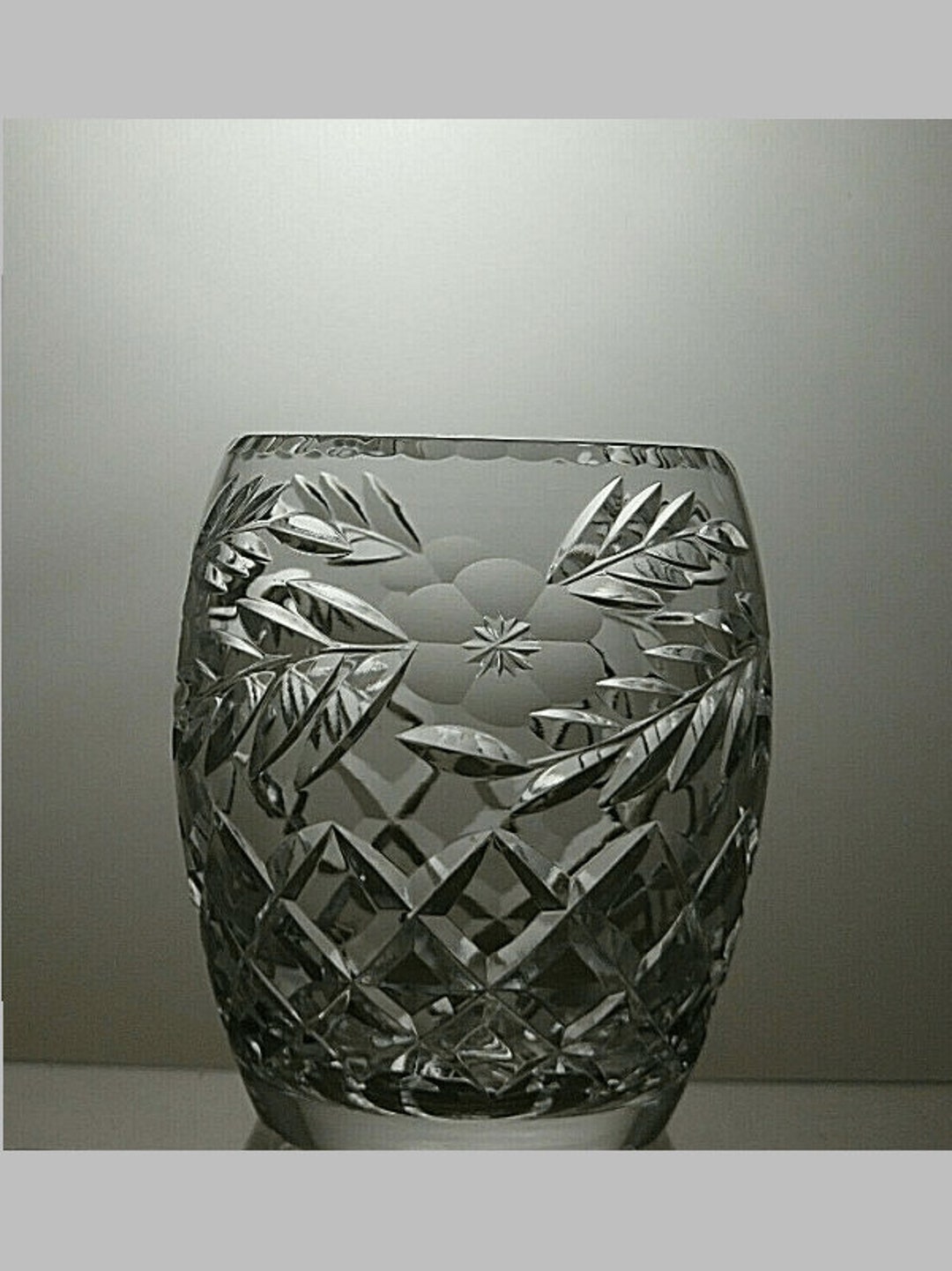 Tutbury Crystal Cut Glass Flower Pattern Vase 4 2/3 45B - Etsy