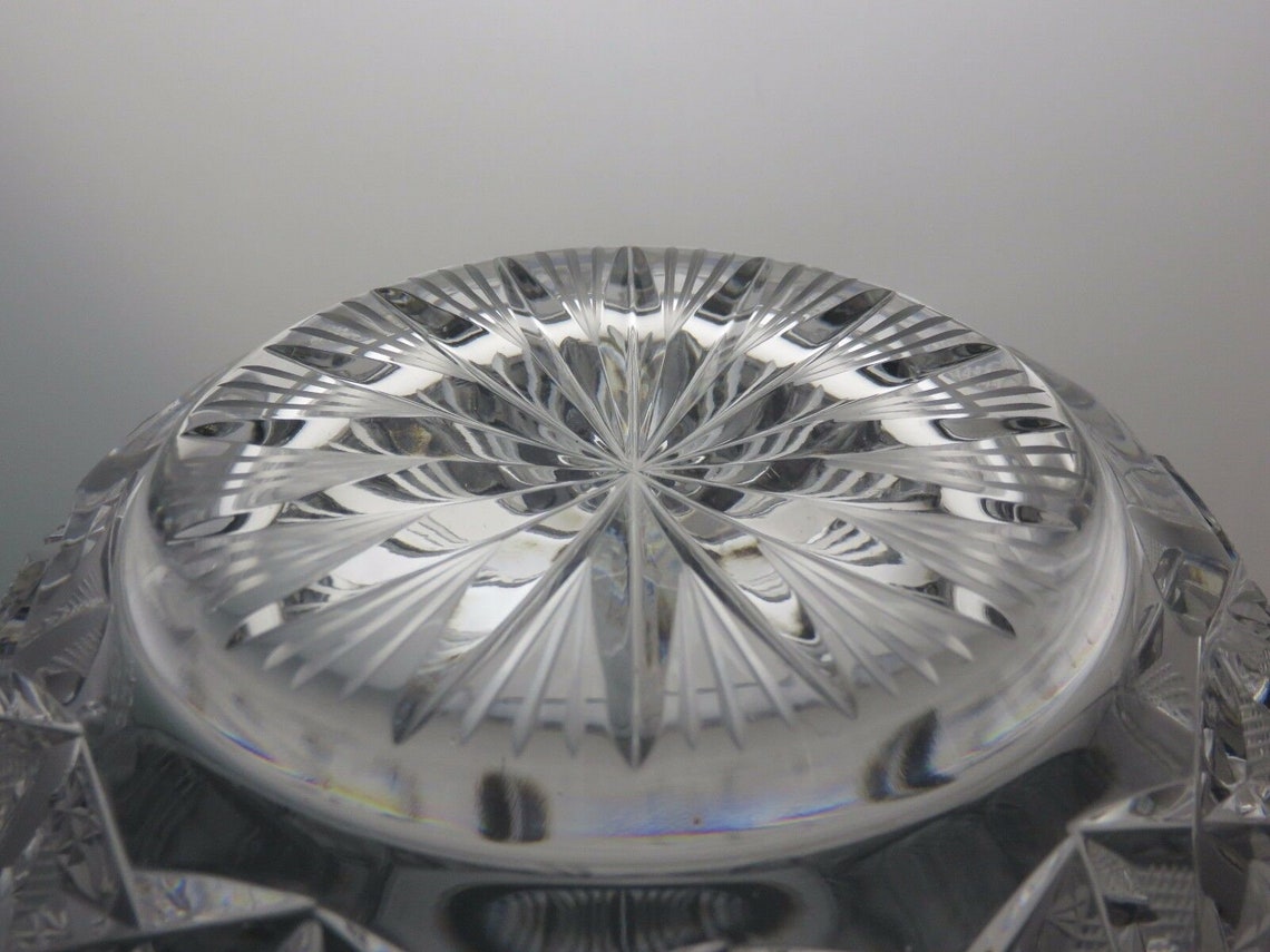 Large Antique Webb Corbett Crystal Serving Bowl Centrepiece 3 2/3 21A ...