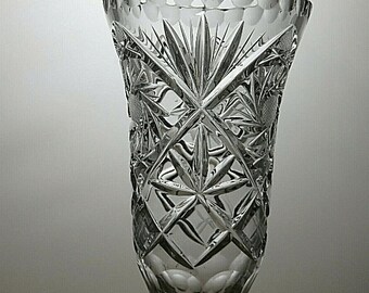 Crystal Pinwheel Vase | Etsy