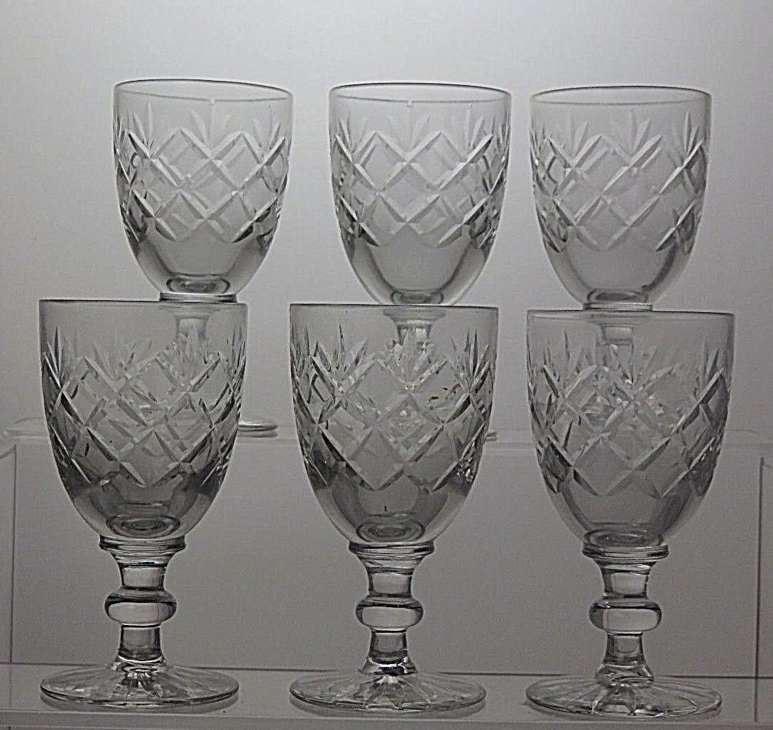 Webb Corbett Crystal Cut Set Of 6 Sherry Glasses 3 3/4 | Etsy