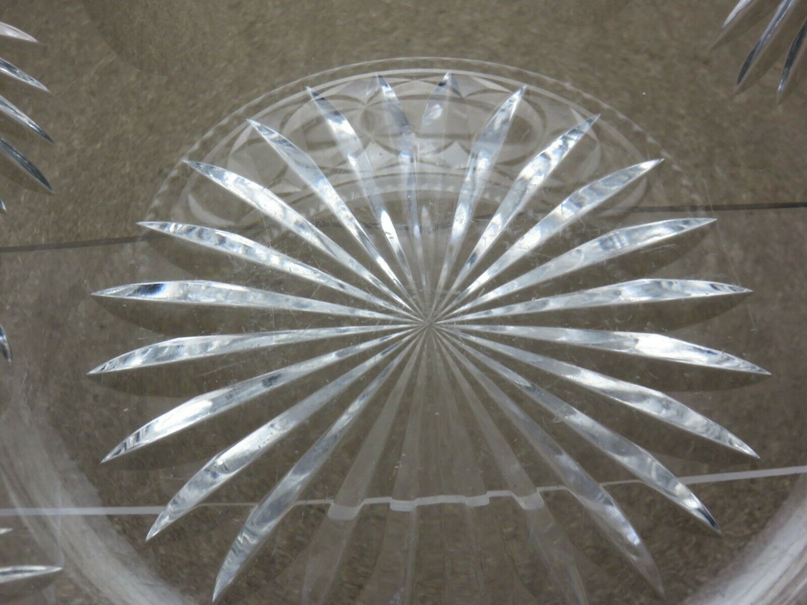 Vintage Lead Crystal Cut Glass Fruit Salad Trifle Serving Bowl - Etsy