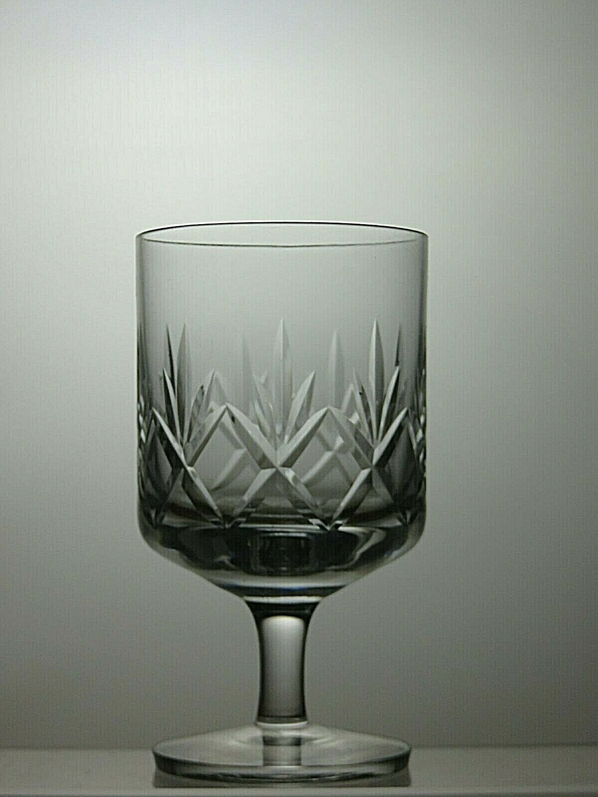Whitefriars Crystal Cut Glass Set of 4 Wine Glasses 4 1/2 34A - Etsy