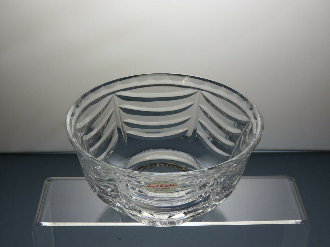 Royal Brierley Crystal RBR9 Cut Glass Bowl 3 - Etsy España