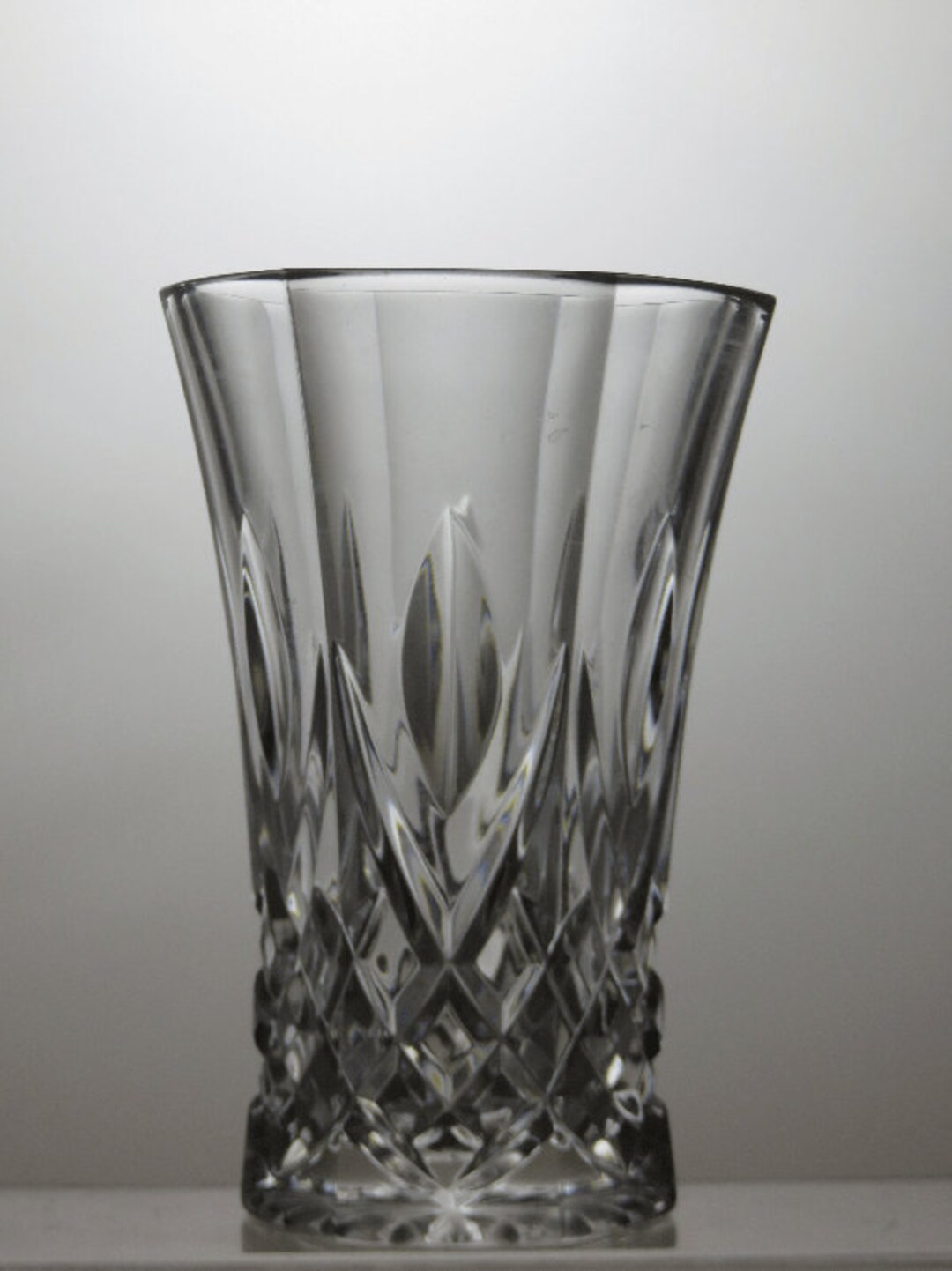 Vintage RCR Crystal Cut Glass Vase 5 25A - Etsy