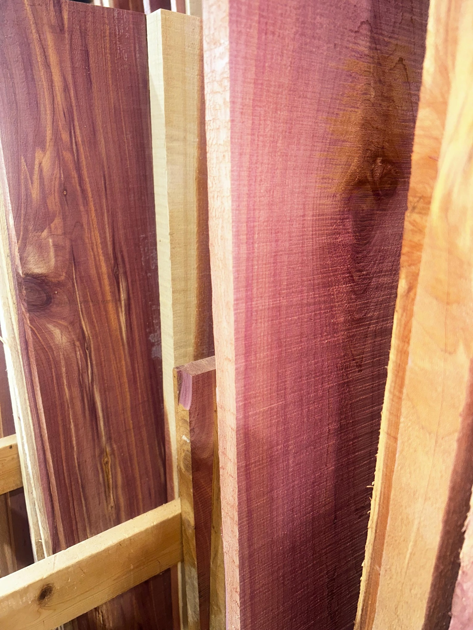 Aromatic Eastern Red Cedar Lumber: Rustic Rough Cut Wood (pack of 5) - Etsy