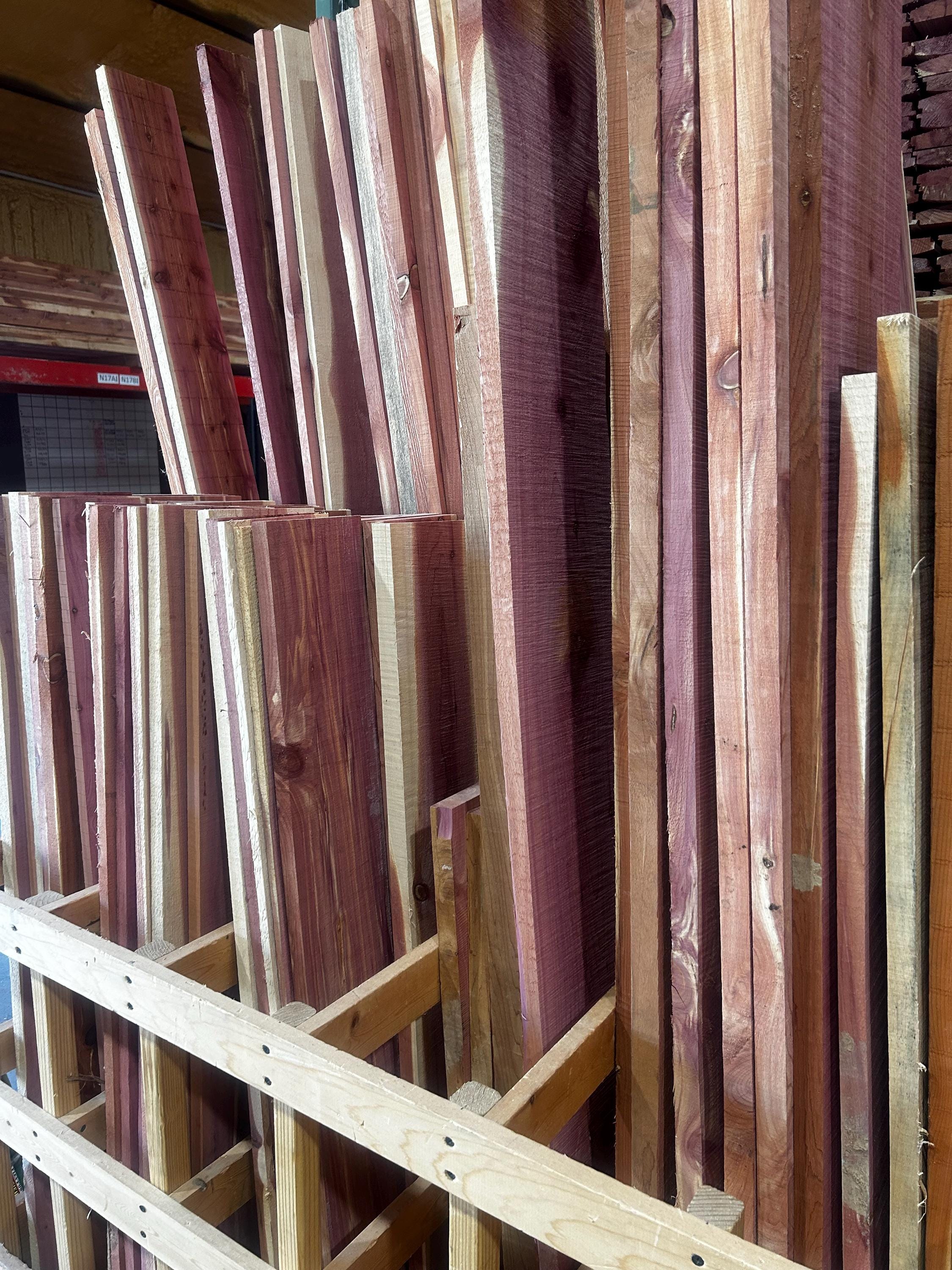 1/2" X 6" Aromatic Eastern Red Cedar Project Planks - 10 Pack - Etsy