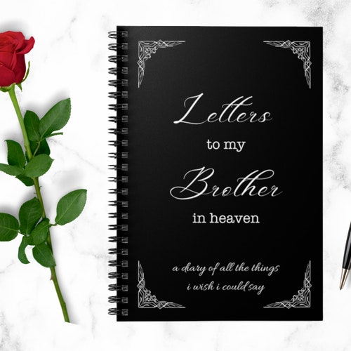 Loss of Brother Gift Letters to Brother Grief Journal - Etsy