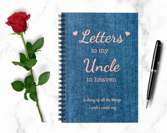 Uncle Memorial Journal Letters to Uncle in Heaven Sympathy - Etsy