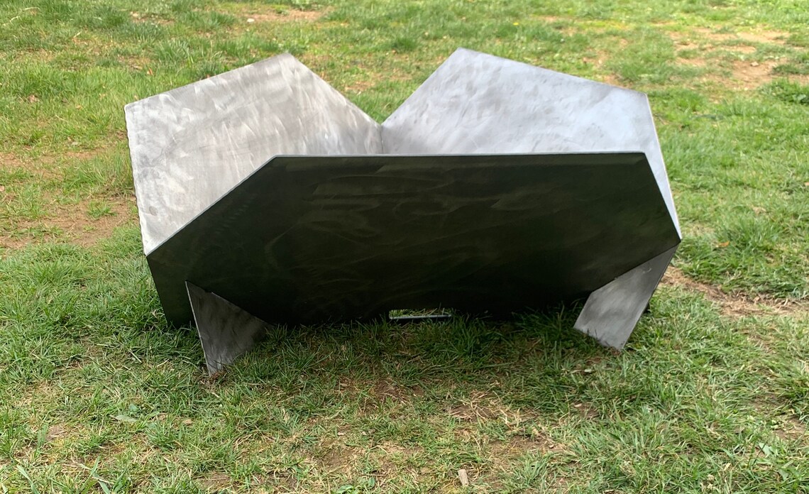 Large Heavy Duty Portable Steel Fire Pit - Etsy