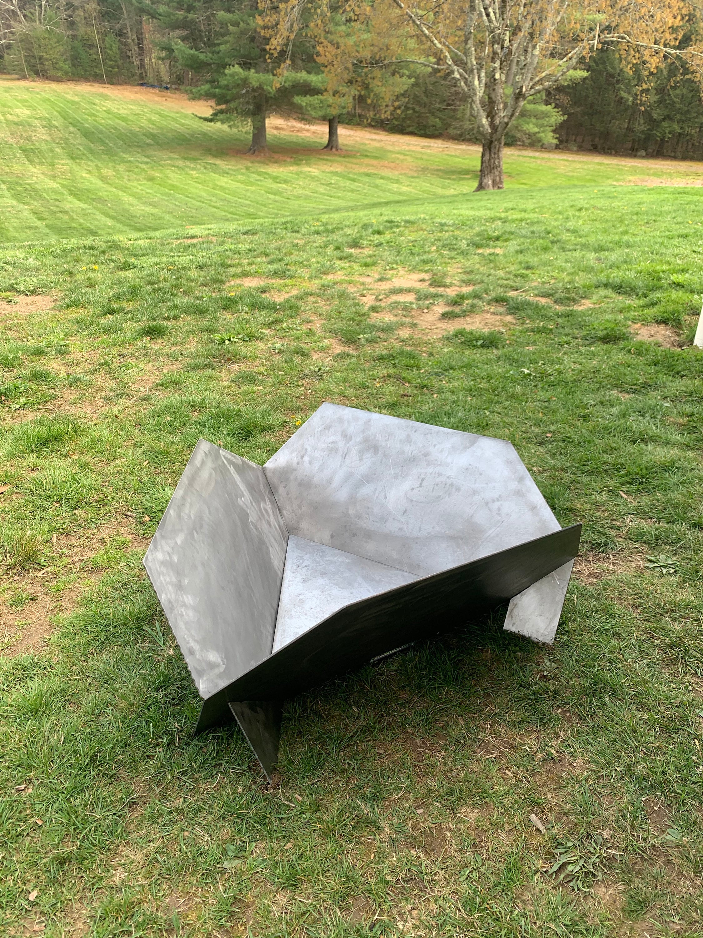 Large Heavy Duty Portable Steel Fire Pit - Etsy