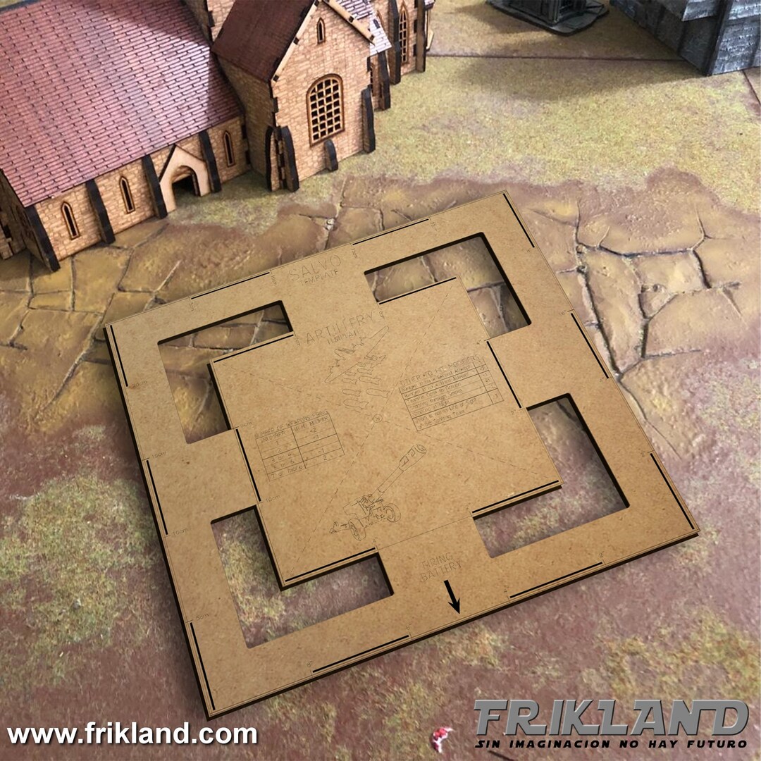 Artillery / Salvo Template for Team Yankee or Flames of War - Etsy