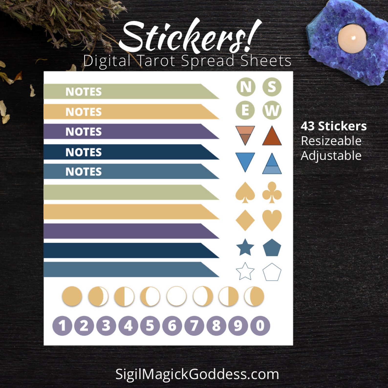 New Deck Interview Digital Tarot Spread Sheet Journal Workbook to ...