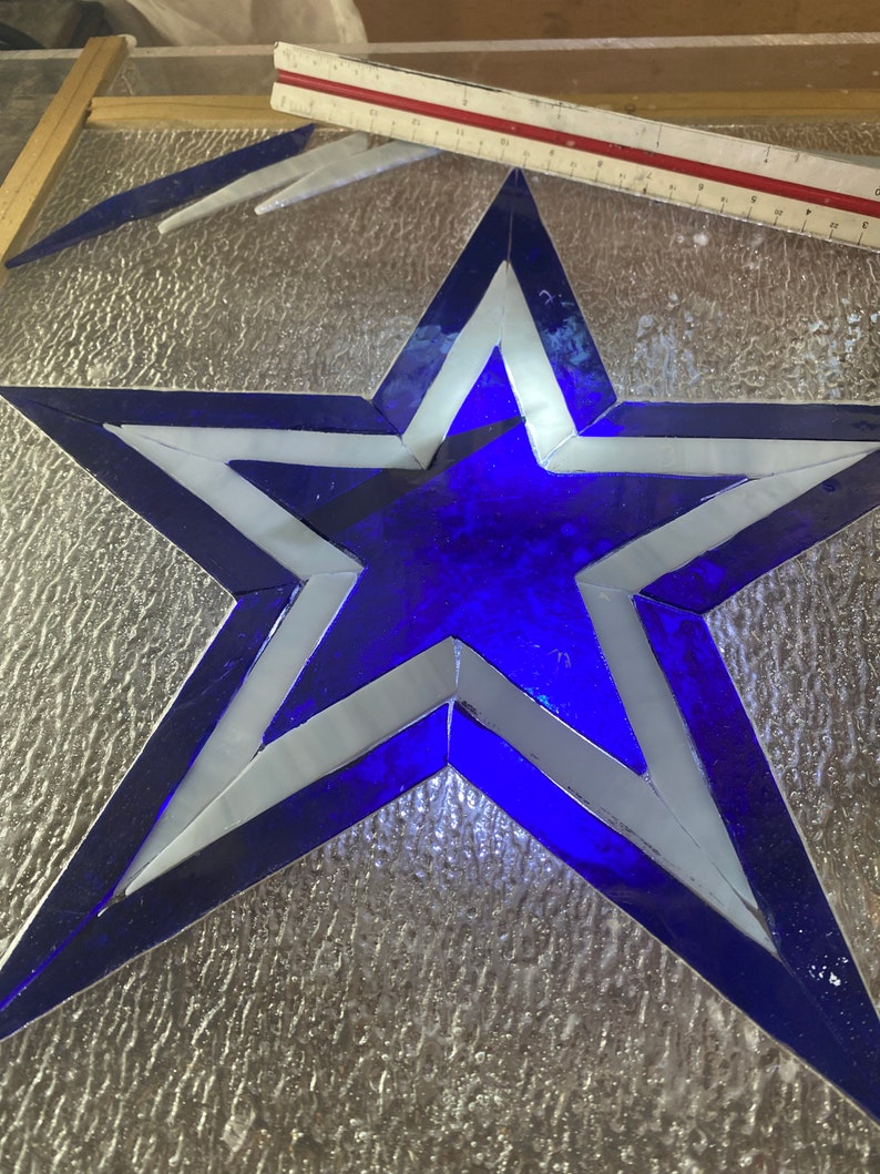Dallas Cowboys Stain Glass Window - Etsy
