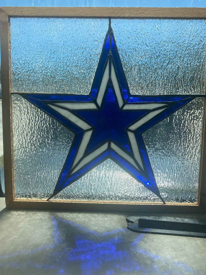Dallas Cowboys Stain Glass Window - Etsy