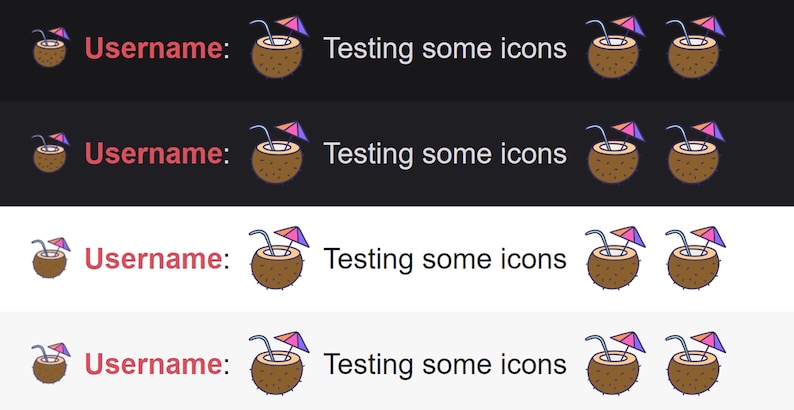 Coconut Cocktail Twitch Emote / Twitch Emote / Kawaii / Streamer ...