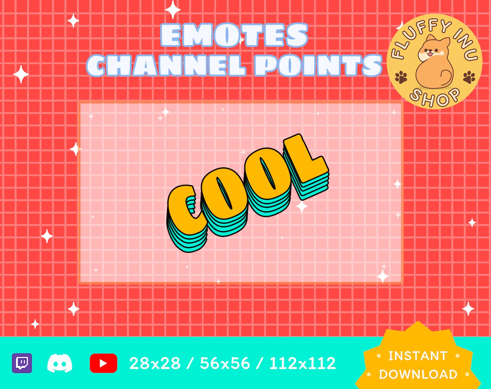 Cool Twitch Emote / Twitch Emote / Kawaii / Streamer / - Etsy