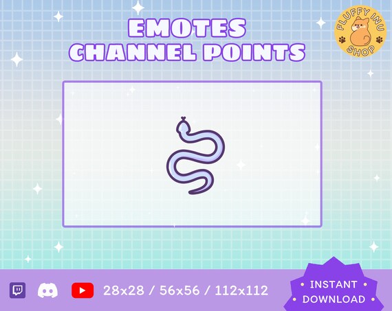 Snake Twitch Emote / Kawaii / Streamer / Streamer Graphics - Etsy