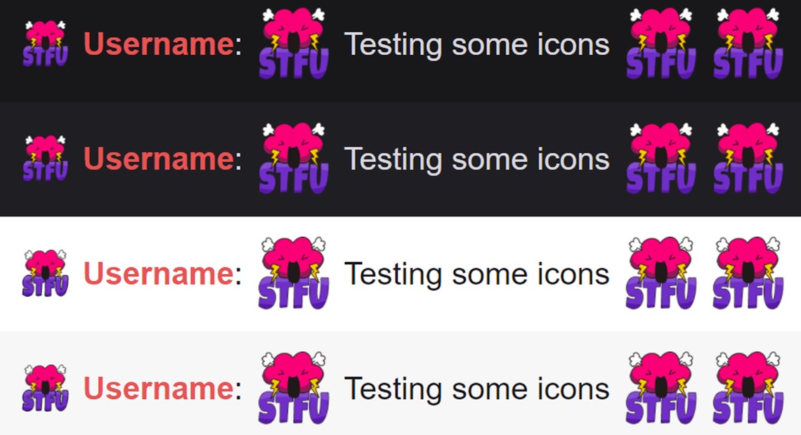 Twitch STFU Emote / STFU / Kawaii / Streamer / Streamer Graphics - Etsy