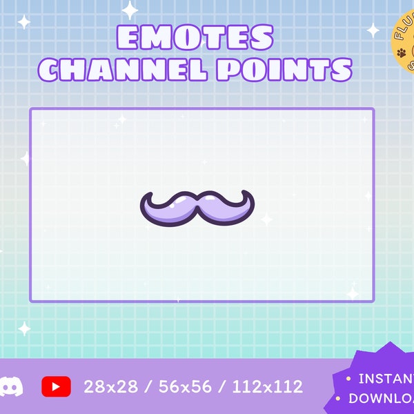 Twitch Emote Mustache - Etsy