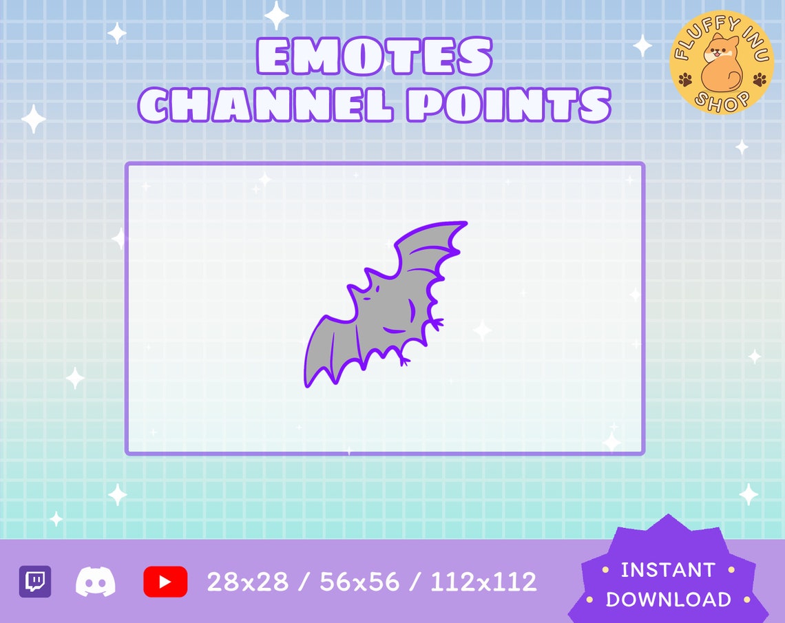 Bat Twitch Emote / Twitch Emote / Kawaii / Streamer / Streamer Graphics ...