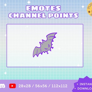 Bat Twitch Emote / Twitch Emote / Kawaii / Streamer / Streamer Graphics ...