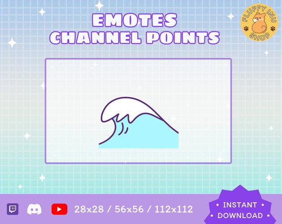 Wave Twitch Emote / Twitch Emote / Kawaii / Streamer / | Etsy