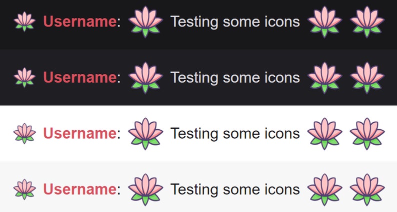 Lotus Twitch Emote / Kawaii / Streamer / Streamer Graphics - Etsy