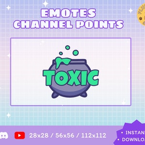 Toxic Twitch Emote / Twitch Emote / Kawaii / Streamer / Streamer ...