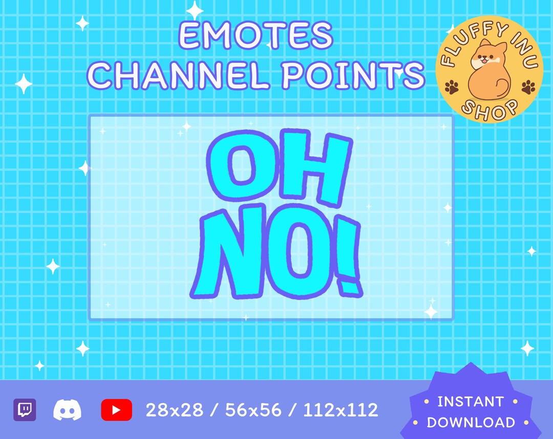 OH NO Twitch Emote / Twitch Emote / Kawaii / Streamer / Streamer ...