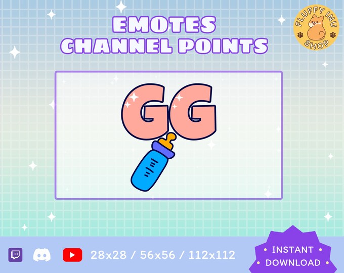 GG Key Emote Twitch Emote Youtube Emote Discord Emote Community Emote ...
