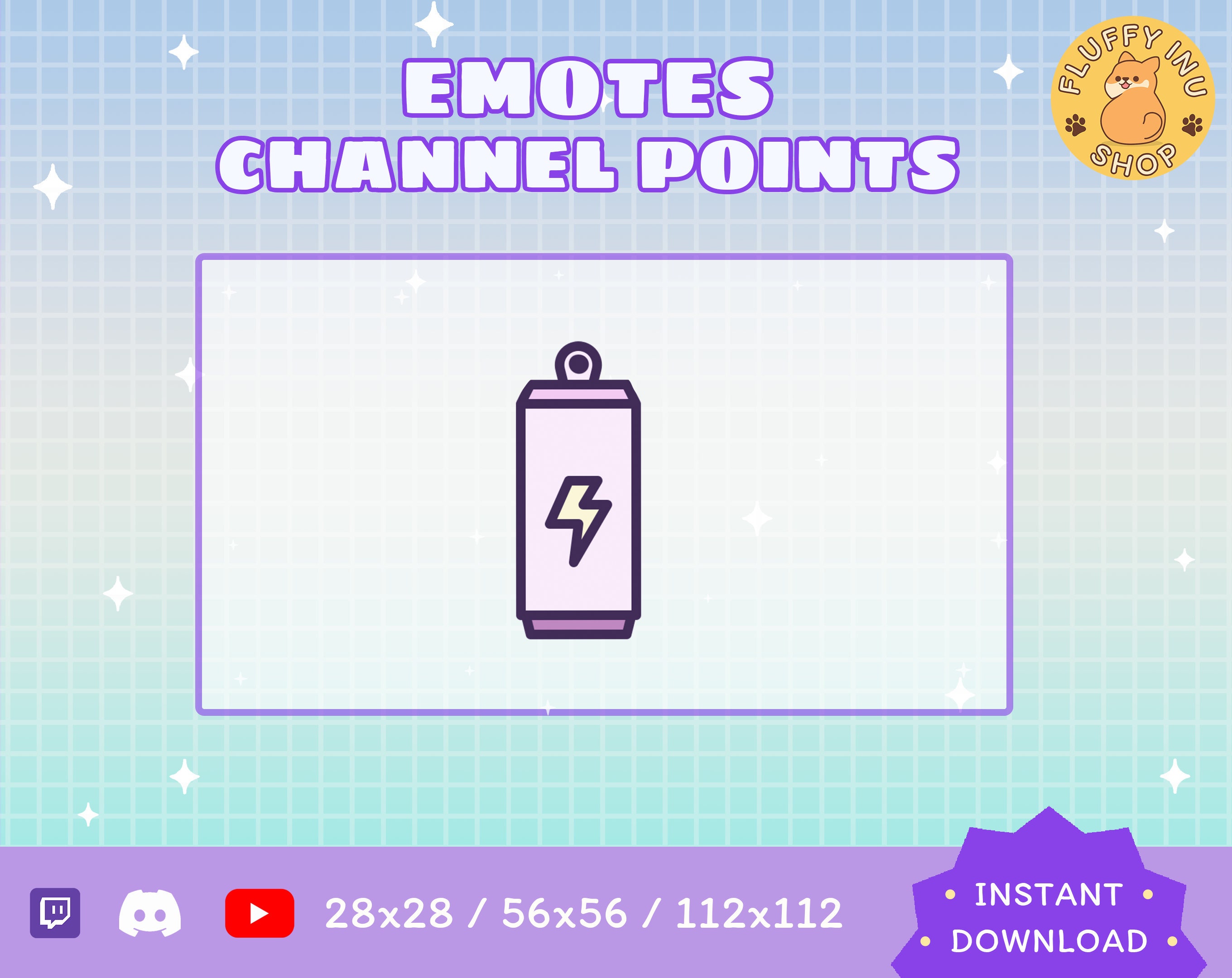 Energy Drink Twitch Emote / Kawaii / Streamer / Streamer Graphics - Etsy
