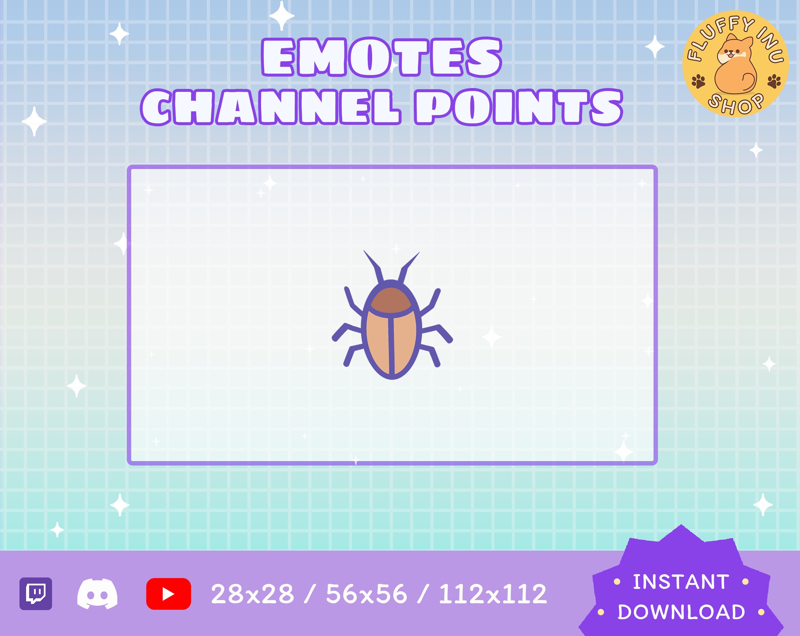 Cockroach Twitch Emote / Kawaii / Streamer / Streamer Graphics - Etsy