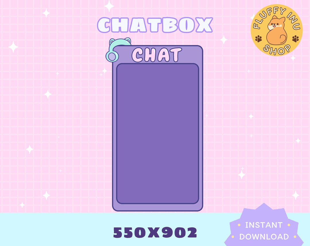 Twitch Headset Chatbox / Twitch / Cute / Pastel / Kawaii - Etsy
