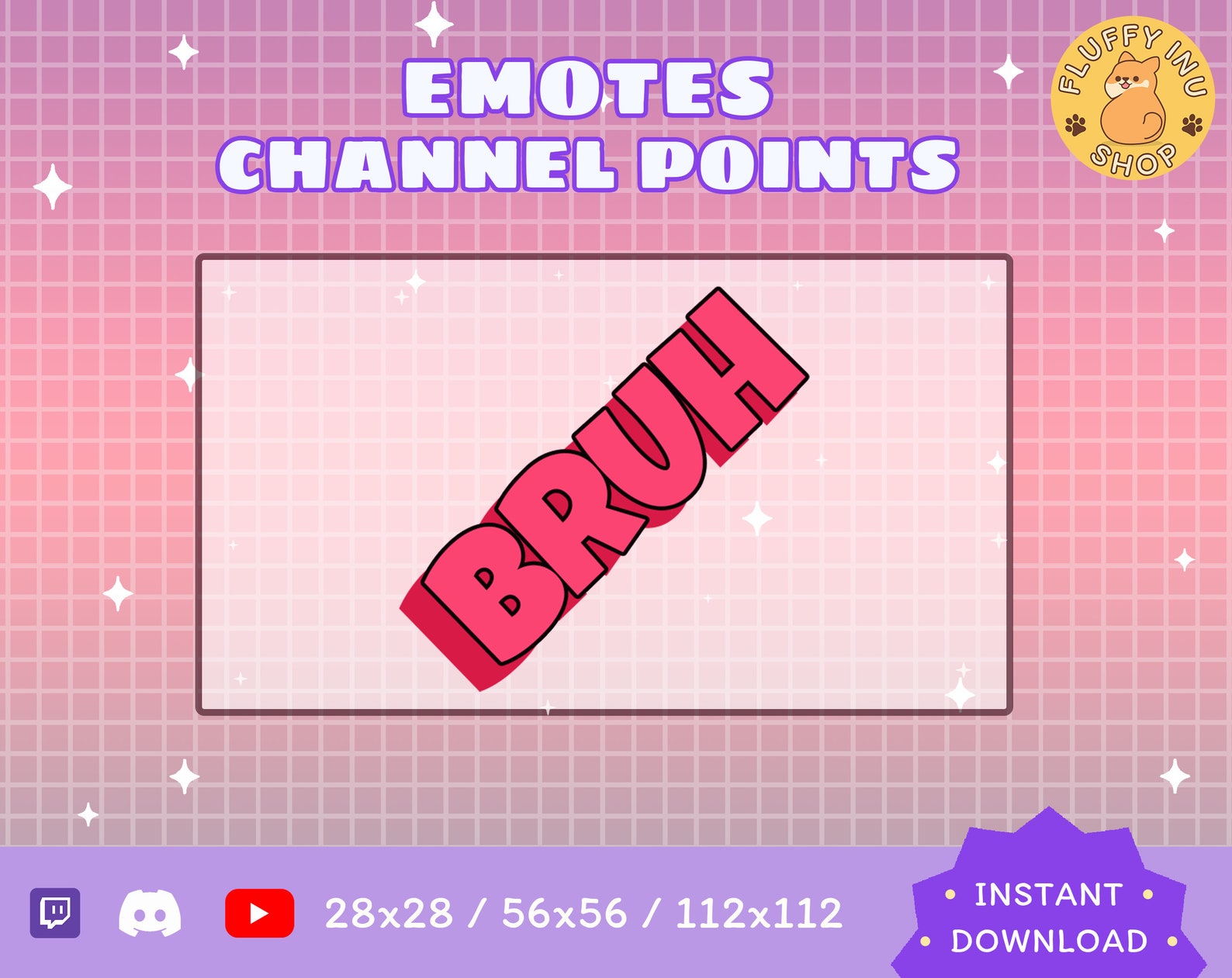 BRUH Twitch Emote / Twitch Emote / Kawaii / Streamer / Streamer ...