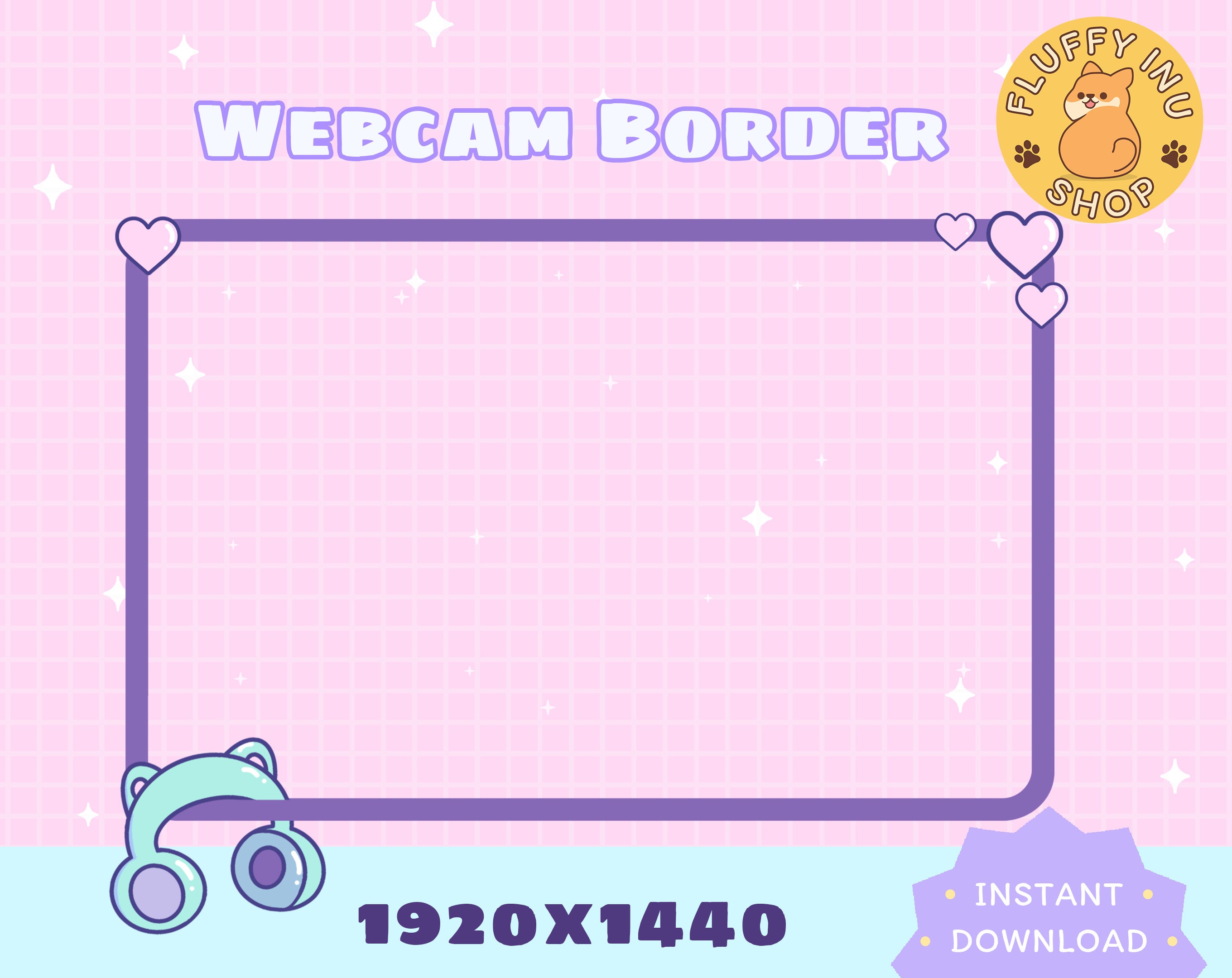 Twitch Webcam Border / Twitch / Streamer / Funny / Pastel / Kawaii - Etsy