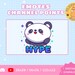 Twitch Hype Emote / Panda / Kawaii / Streamer / Streamer Graphics - Etsy