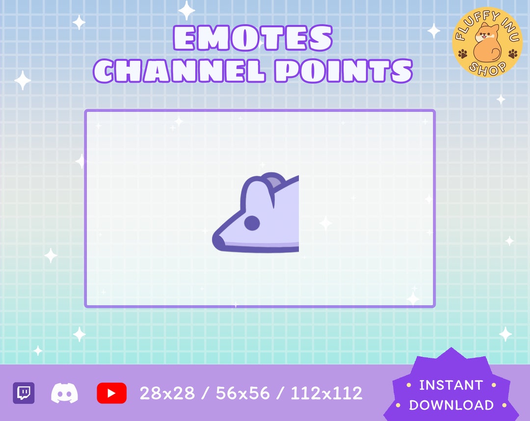 Rat Twitch Emote / Kawaii / Streamer / Streamer Graphics - Etsy