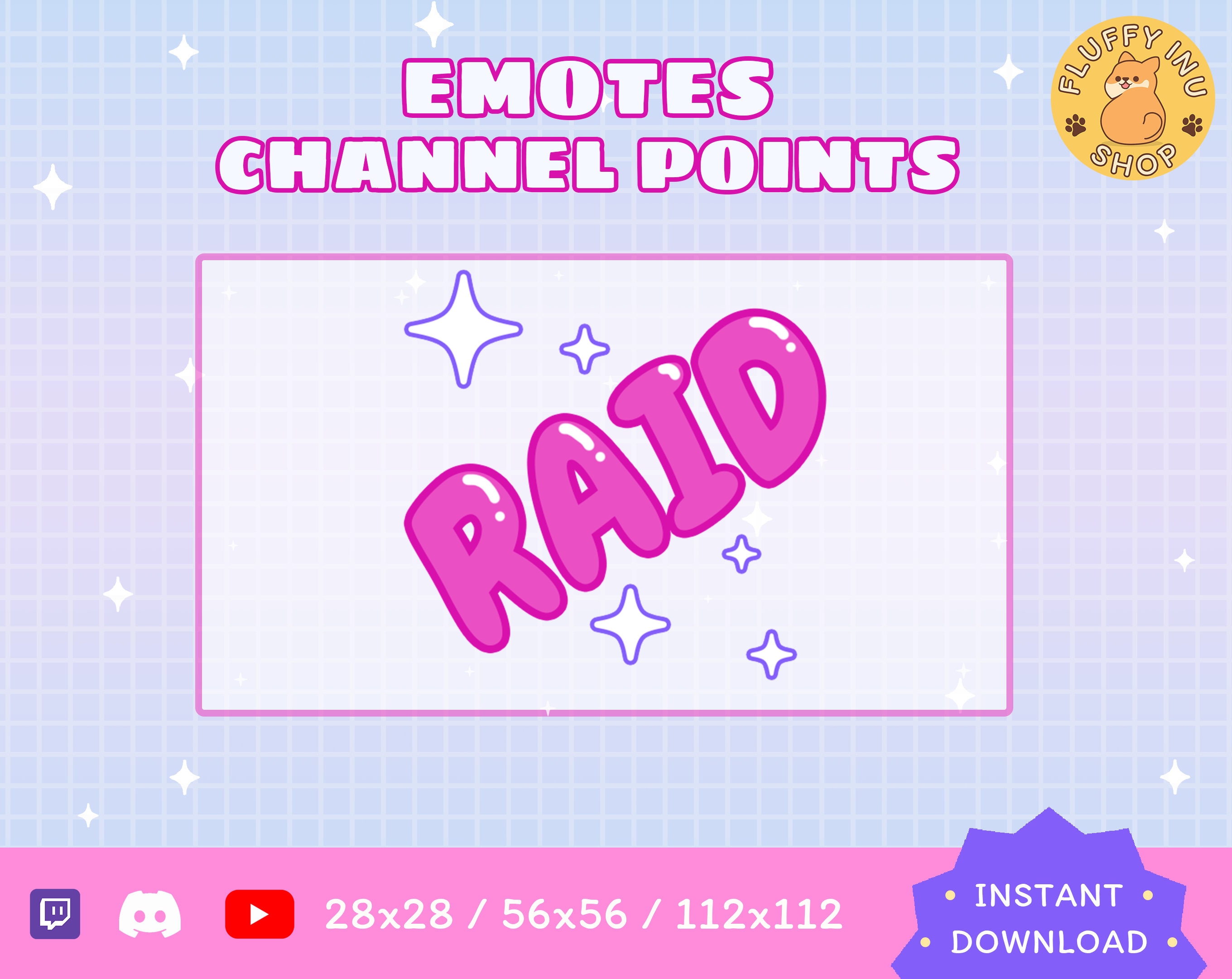 Twitch Raid Emote / Raid / Kawaii / Streamer / Streamer Graphics - Etsy ...