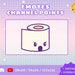 Toilet Paper Twitch Emote / Kawaii / Streamer / Streamer Graphics - Etsy