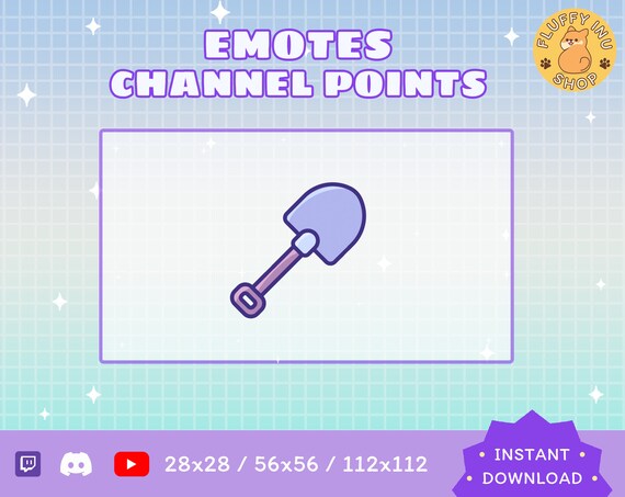 Shovel Twitch Emote / Kawaii / Streamer / Streamer Graphics - Etsy