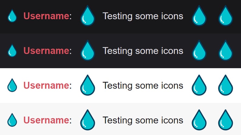 Water Drop Twitch Emote / Kawaii / Streamer / Streamer Graphics - Etsy