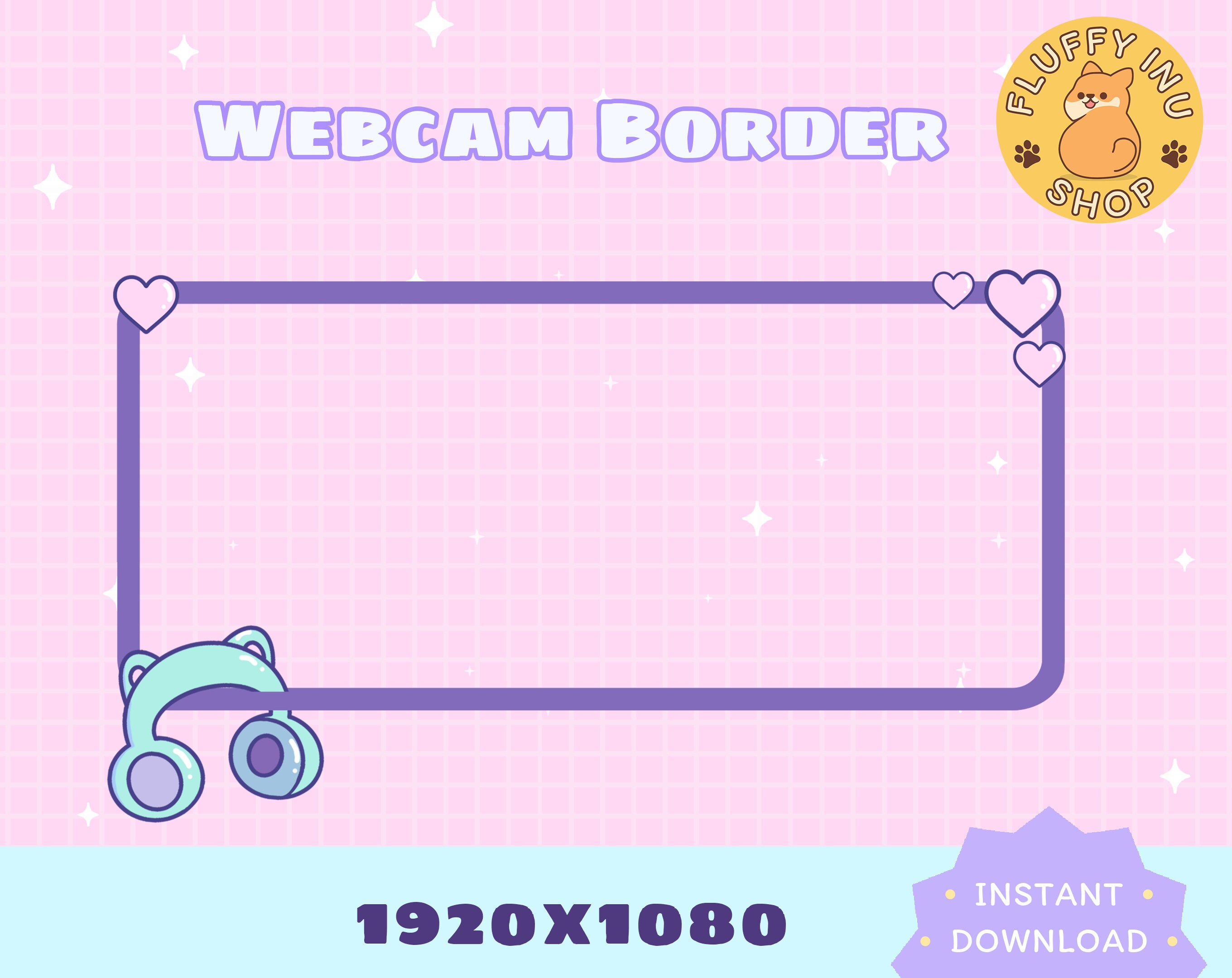 Twitch Webcam Border / Twitch / Streamer / Funny / Pastel / Kawaii - Etsy