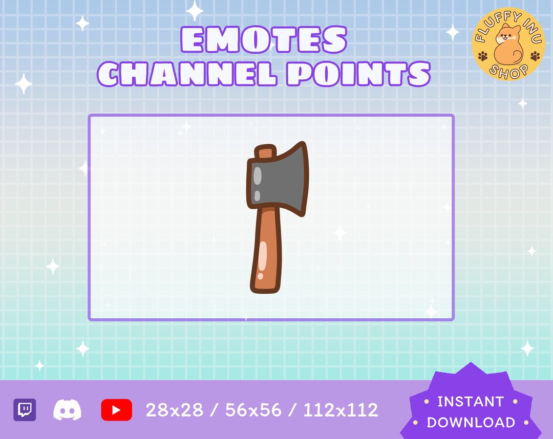 Ax / Axe Twitch Emote / Twitch Emote / Kawaii / Streamer / Streamer ...
