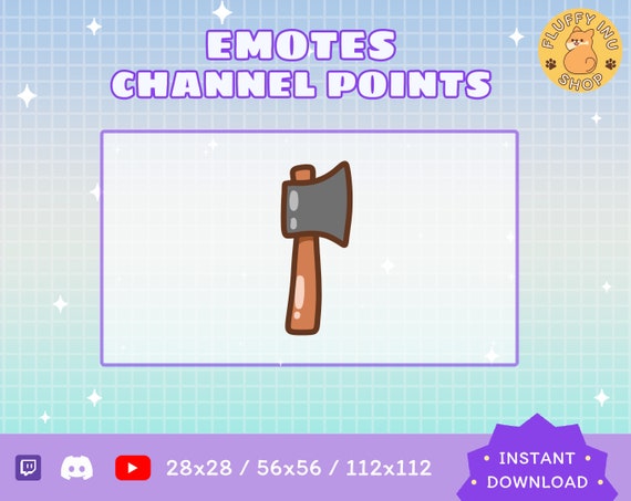 Axt / Axt Twitch Emote / Twitch Emote / Kawaii / Streamer / - Etsy ...