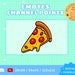 Twitch Pizza Emote / Pizza / Kawaii / Streamer / Streamer Graphics - Etsy
