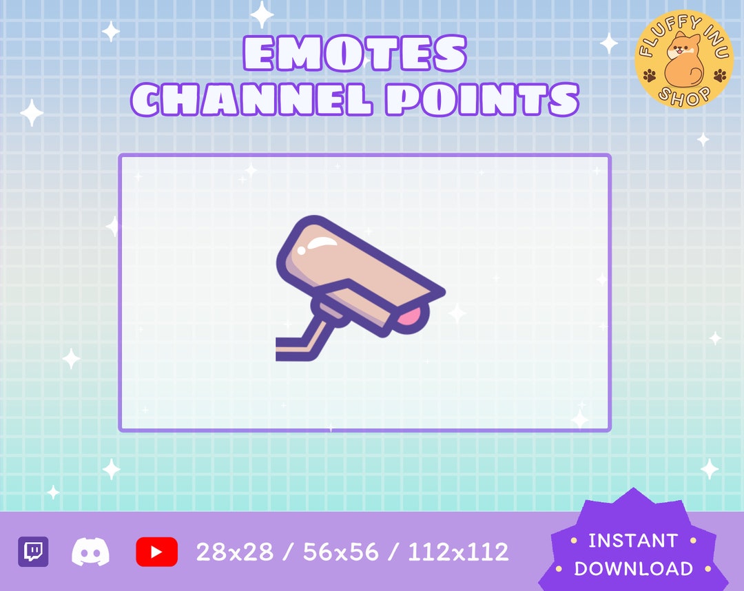 Security Camera Twitch Emote / Kawaii / Streamer / Streamer Graphics - Etsy